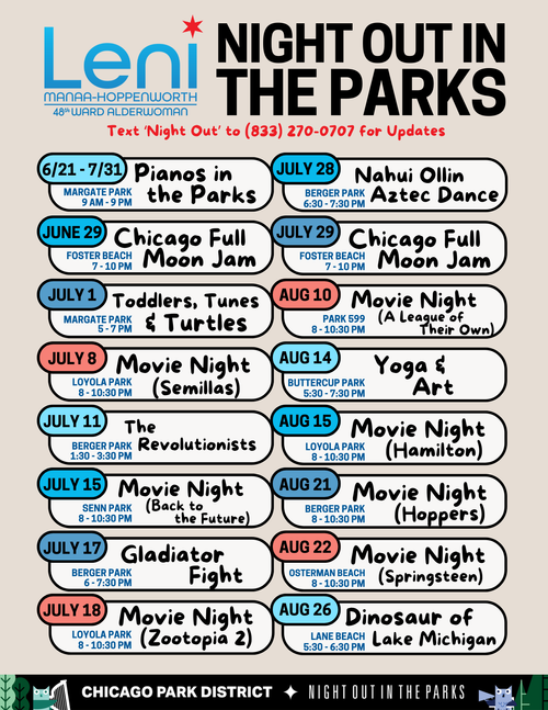 Night Out in the Parks - 2026 — The 48th Ward