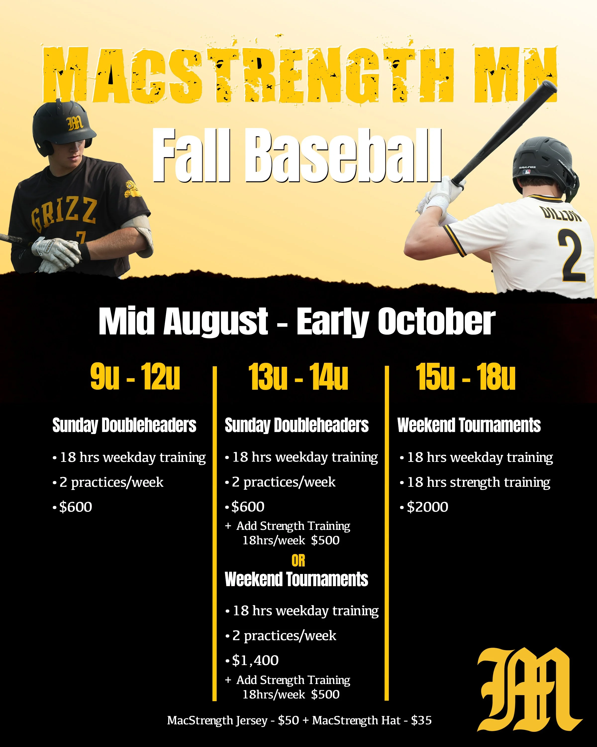 Grizzlies Baseball — MacStrength MN