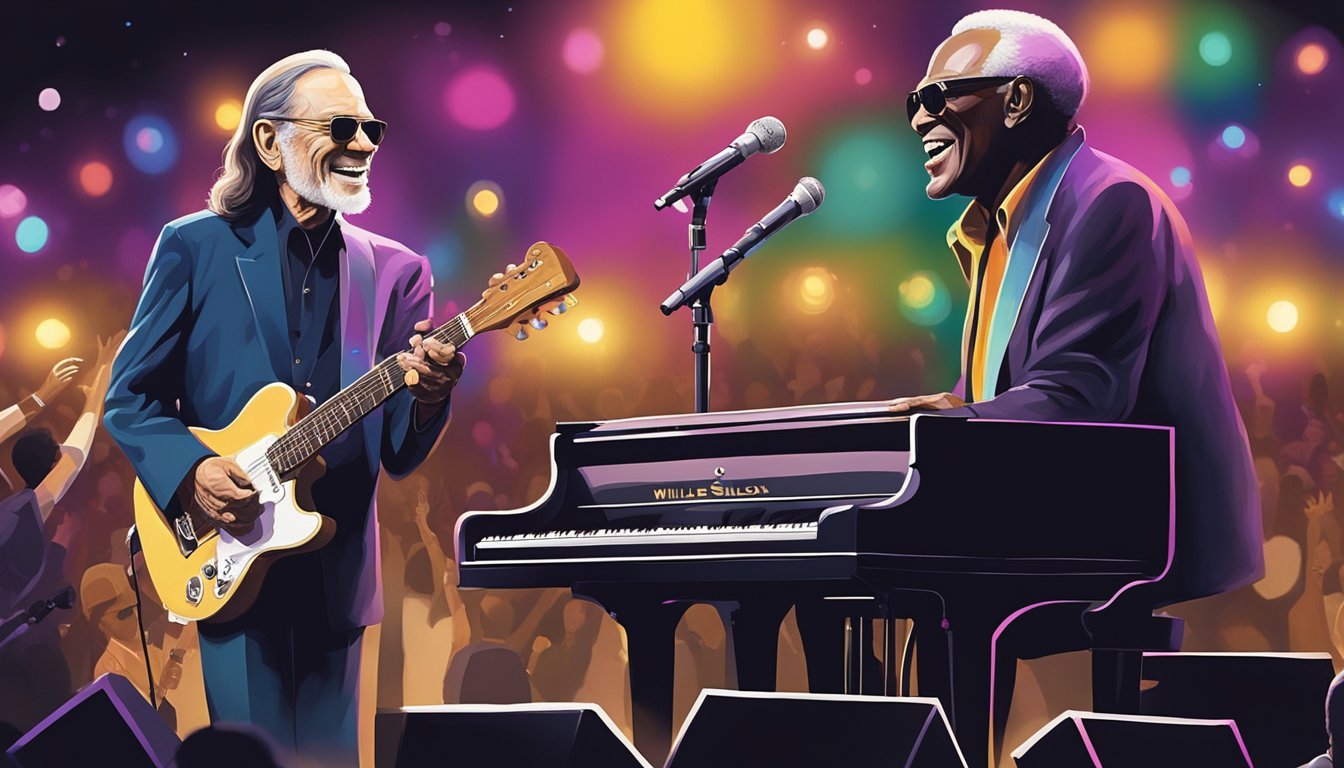Willie Nelson Ray Charles: Inside Their Iconic "Seven Spanish Angels ...