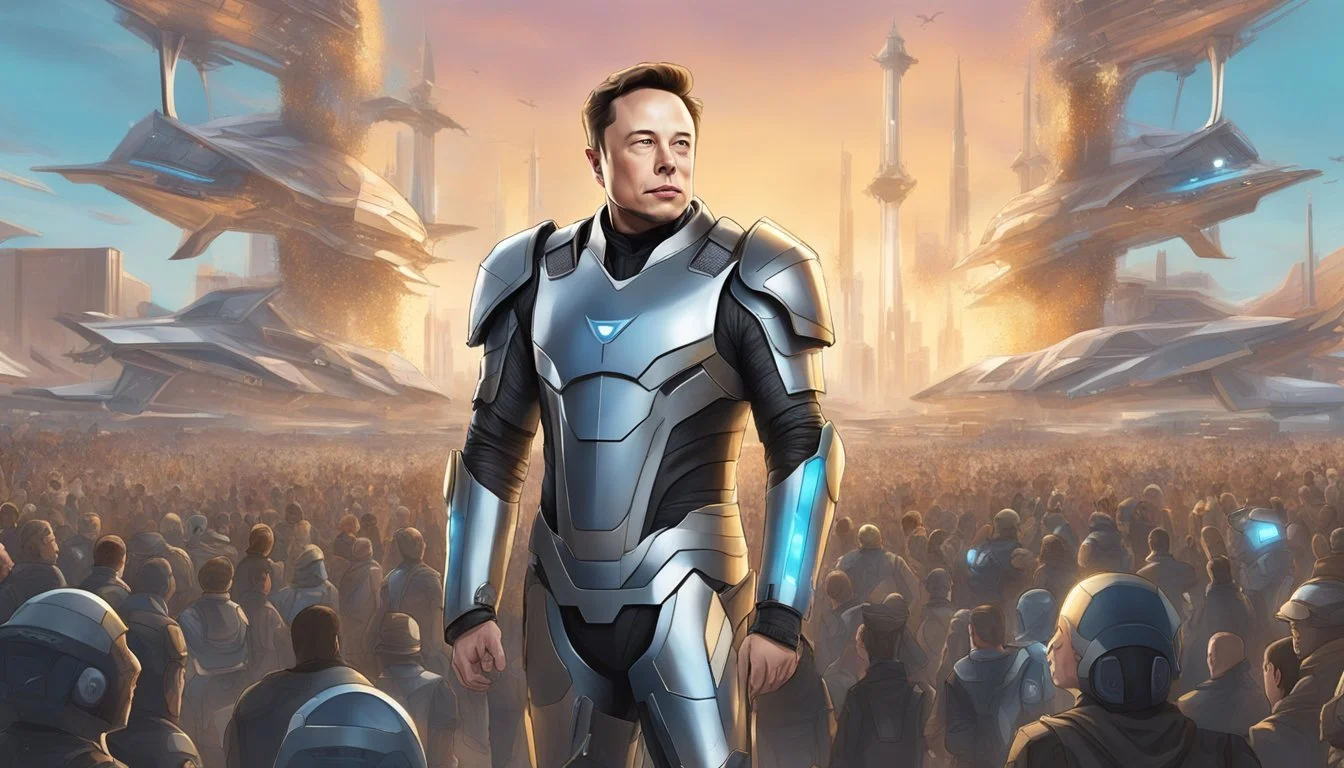 Elon Musk Armor: Tesla CEO Stuns in Satanic-Inspired Costume