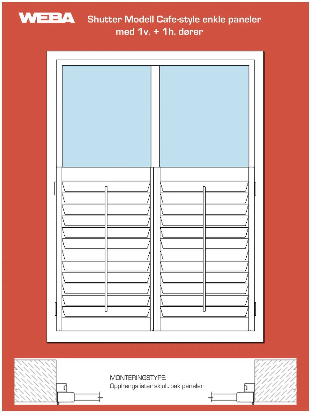 Skodder til vinduer — WEBA