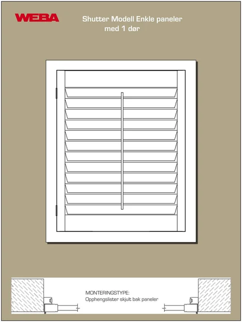 Skodder til vinduer — WEBA