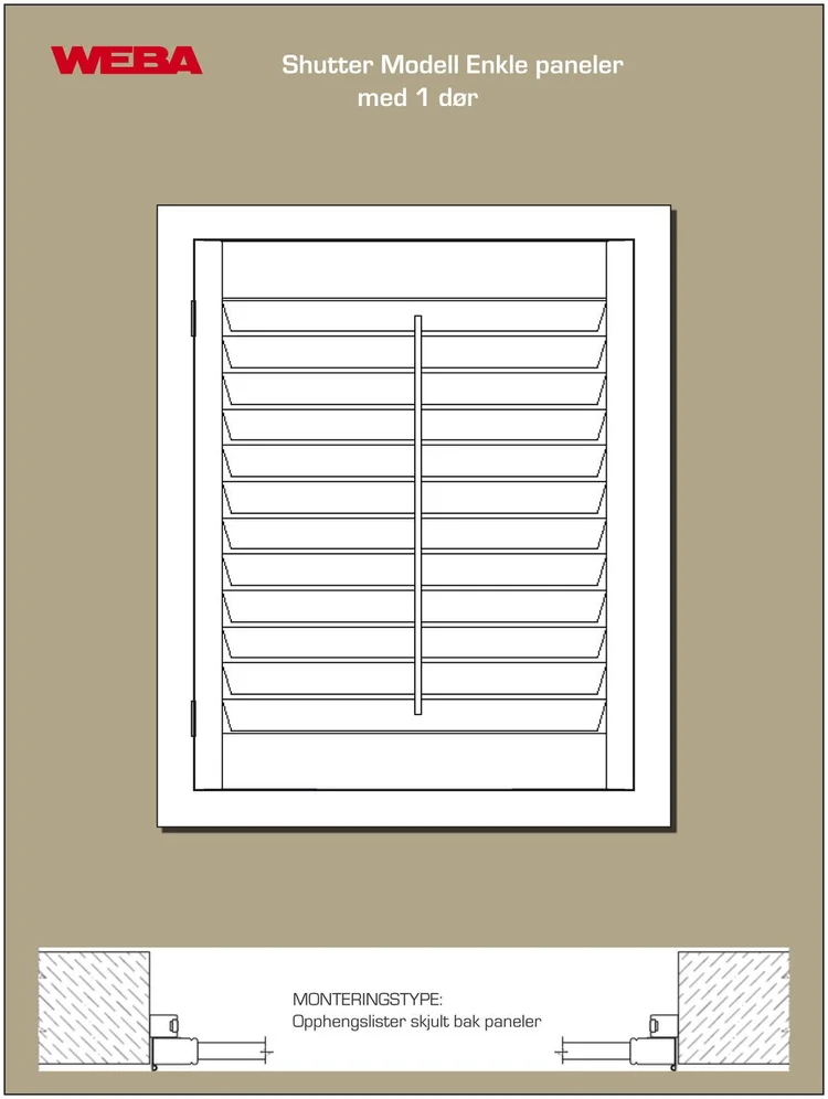 Skodder til vinduer — WEBA