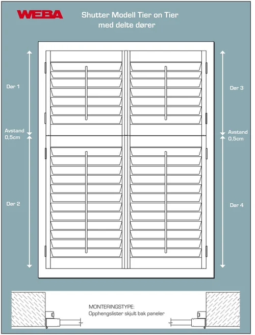 Skodder til vinduer — WEBA