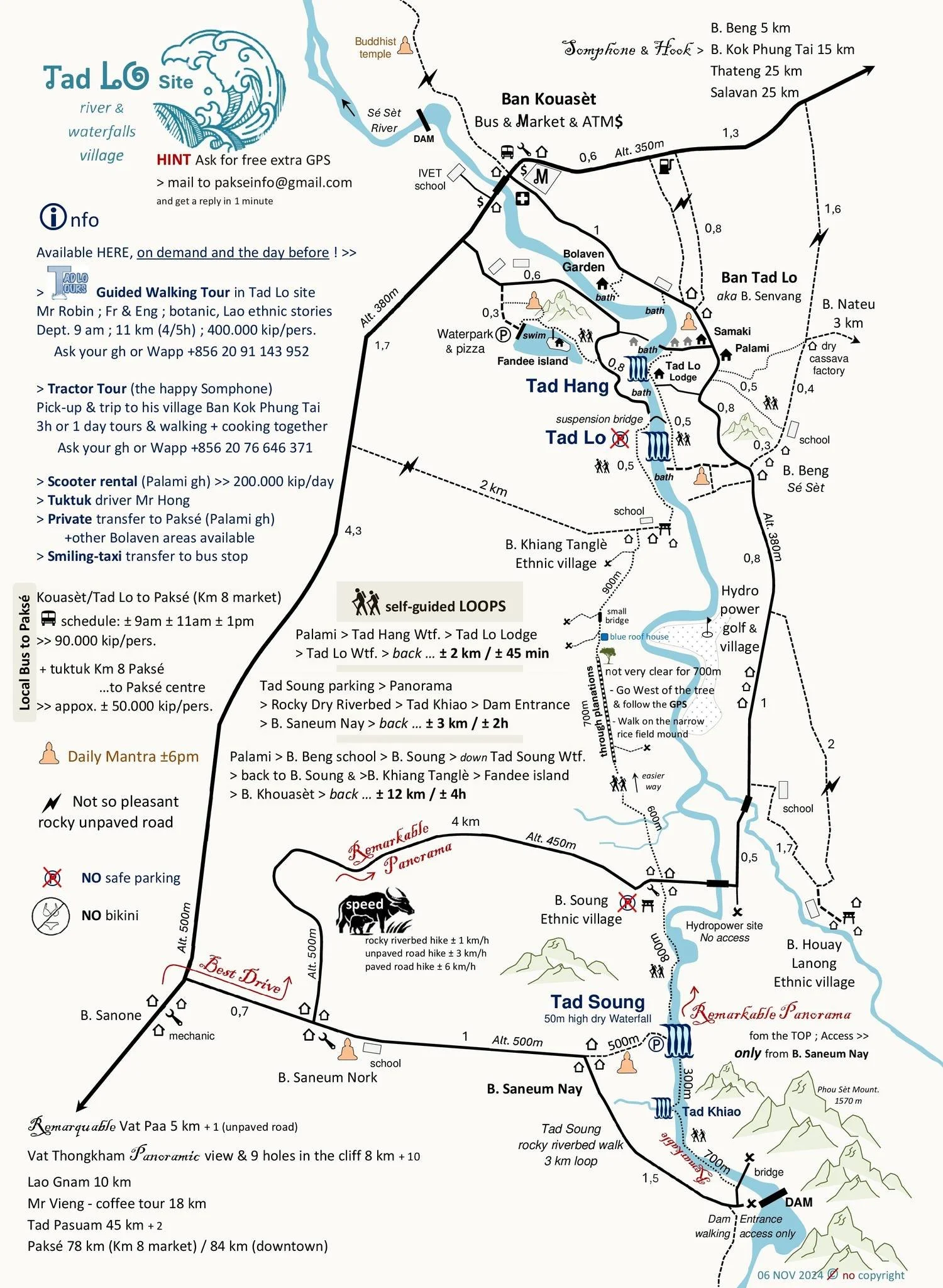 Pakse and the Bolaven Motorcycle Loop -- plantations and waterfalls ...