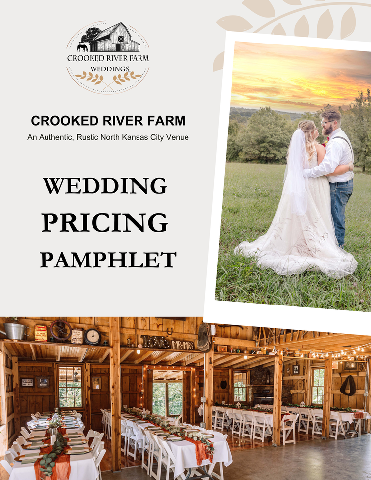 Wedding Pricing — Crooked River Farm Weddings LLC