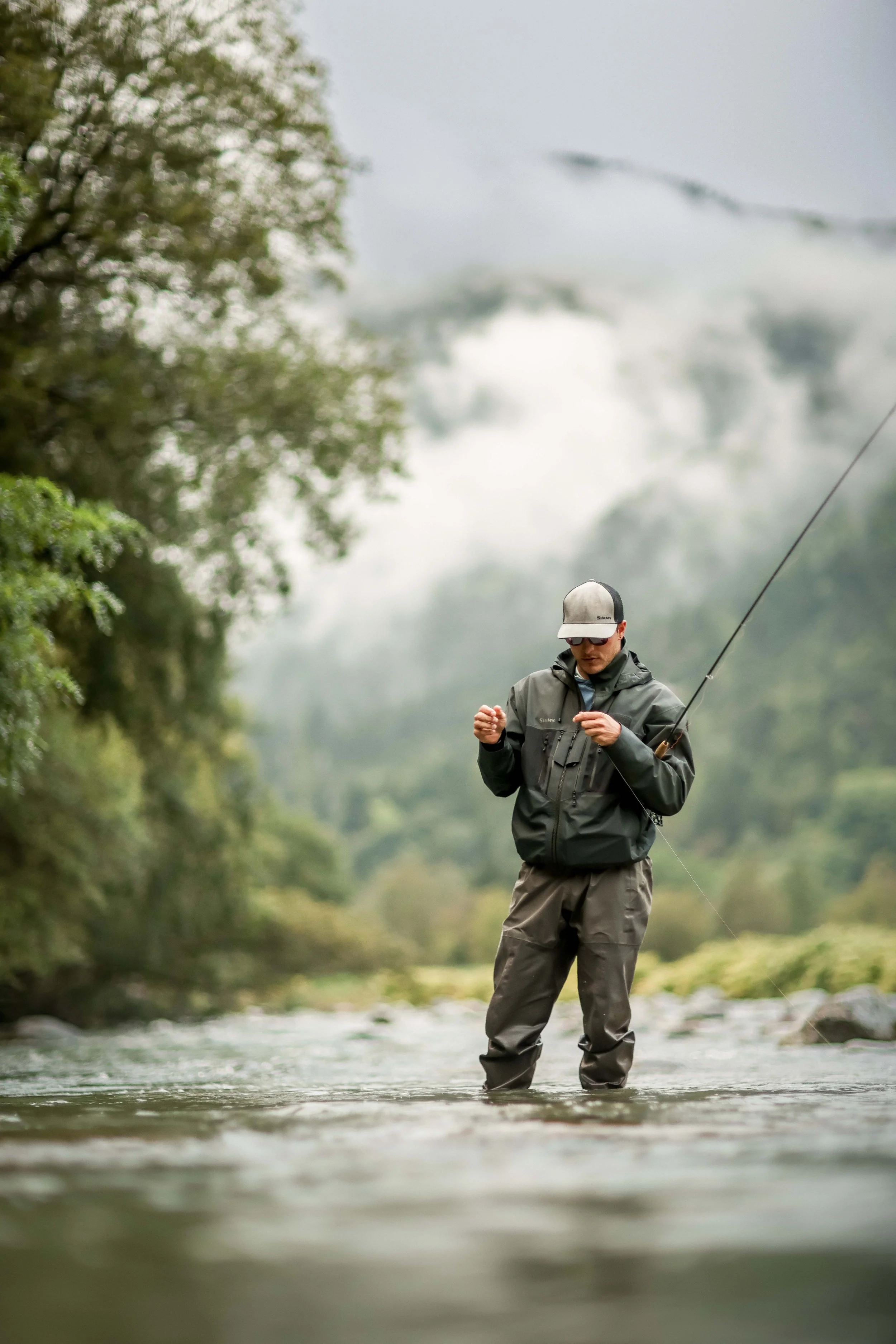 Fishing in the Dolomites