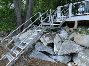Custom Removable Aluminum Stairs — Alumidock