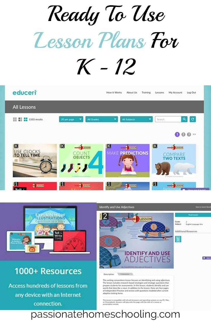 Ready To Use Lesson Plans For K - 12 - Review — Passionate Homeschooling