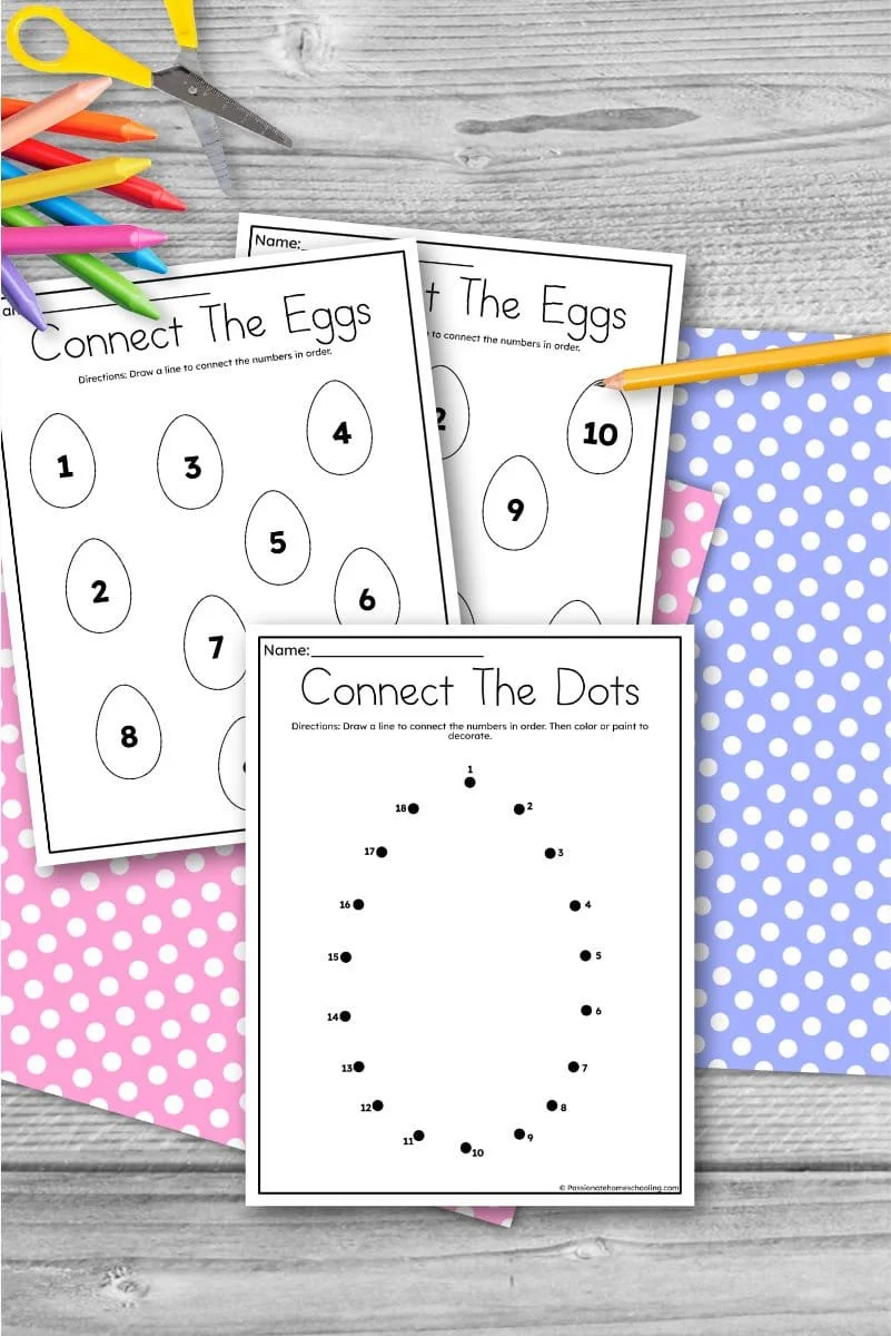 Free Printable Easter Egg Number Worksheets — Passionate Homeschooling