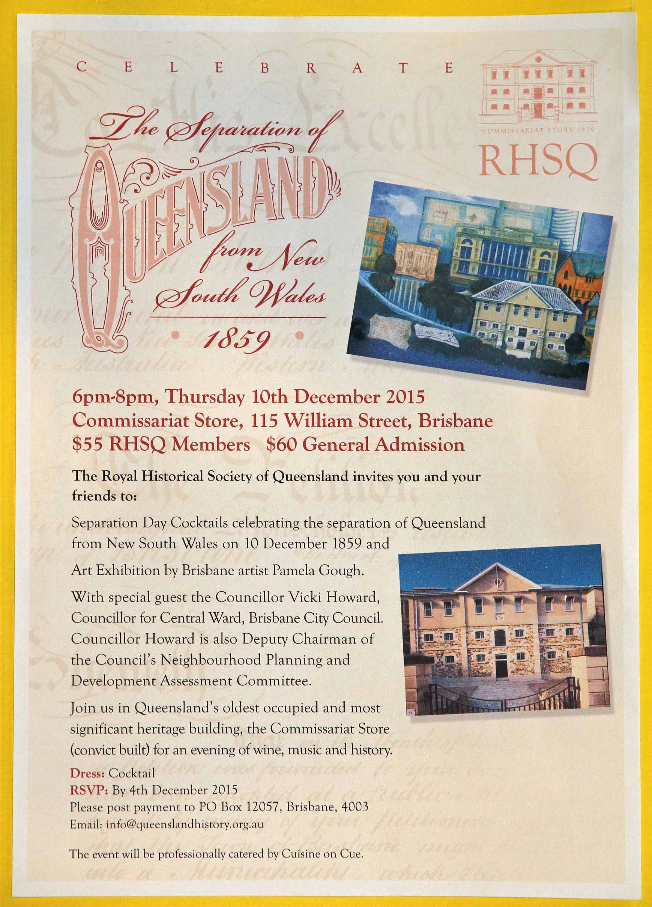 Separation Day 2015 — The Royal Historical Society of Queensland