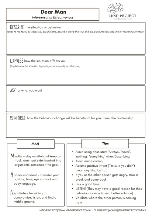Free DBT Worksheets | Dialectical Behaviour Therapy Resources — Mind ...