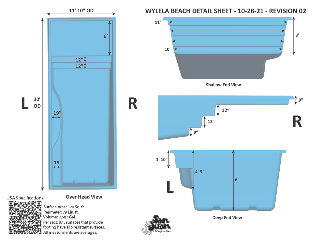 The Wylela Beach Grande Fiberglass Pool — Sunco Pools