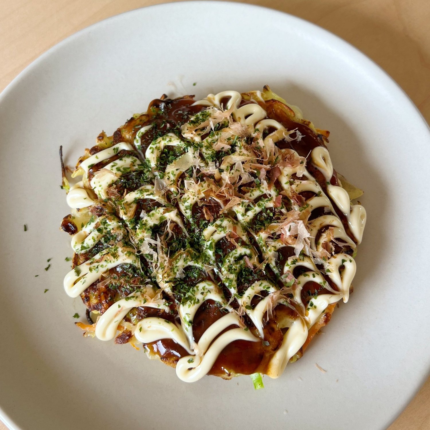 Mochi Okonomiyaki, Japanese Savory Pancake, No Flour but with Mochi ...