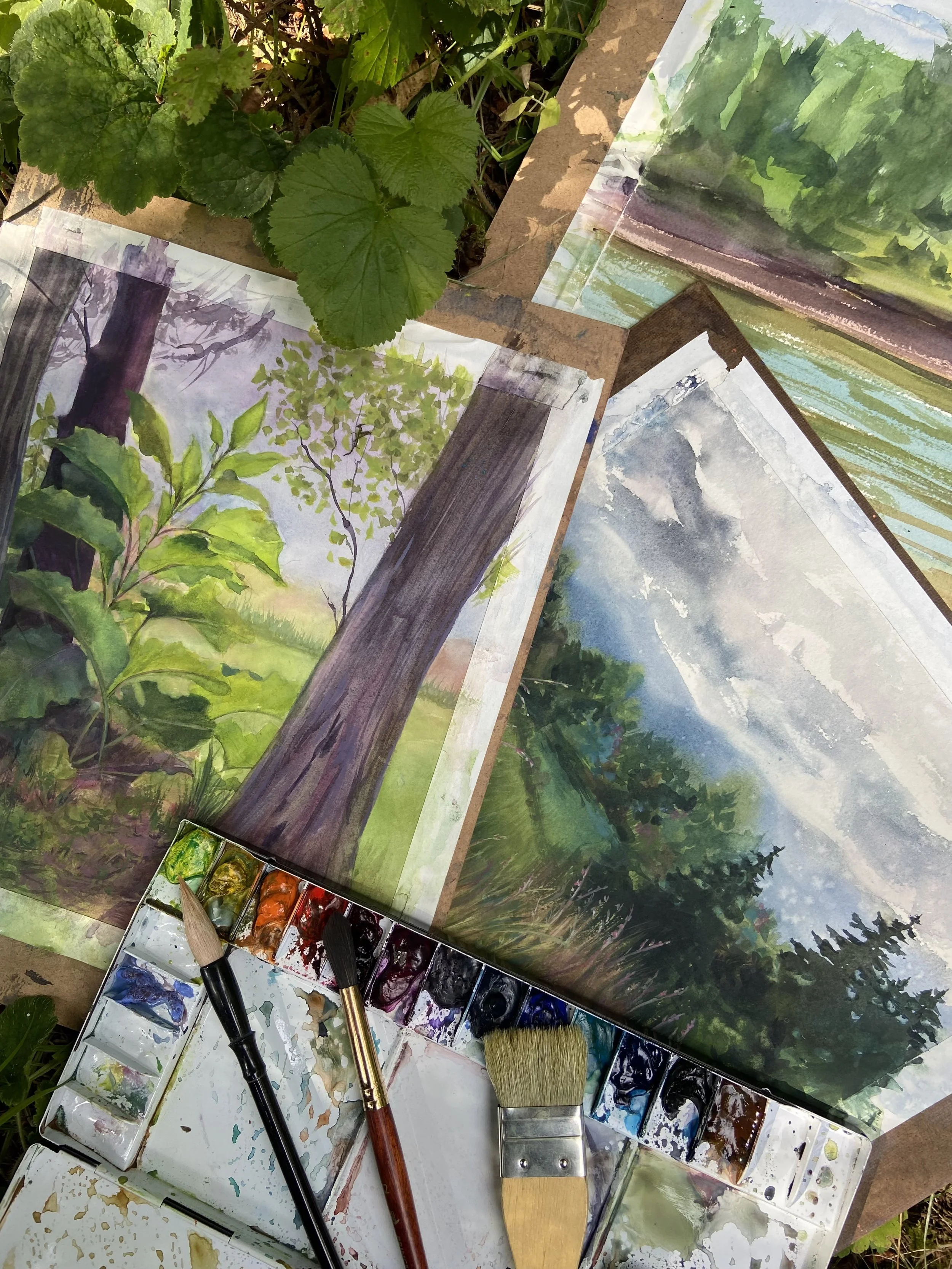Intermediate and Advanced Watercolor Class- Online — Leslie Barnum ...