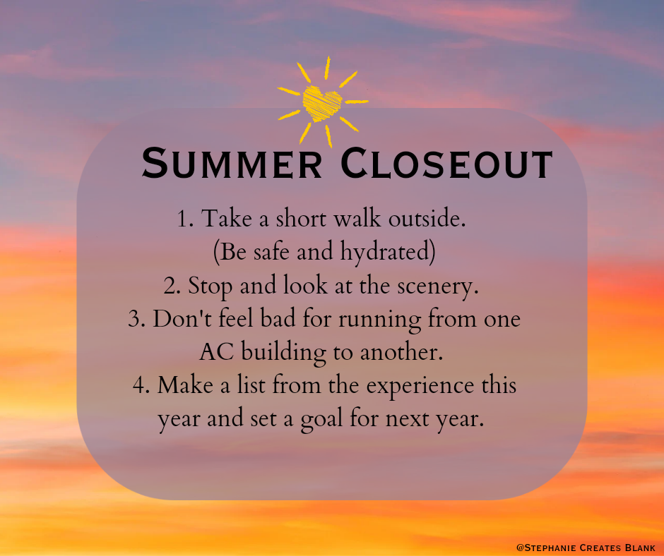4 Activities to Closeout Summer — Stephanie Creates Blank
