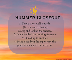 4 Activities to Closeout Summer — Stephanie Creates Blank