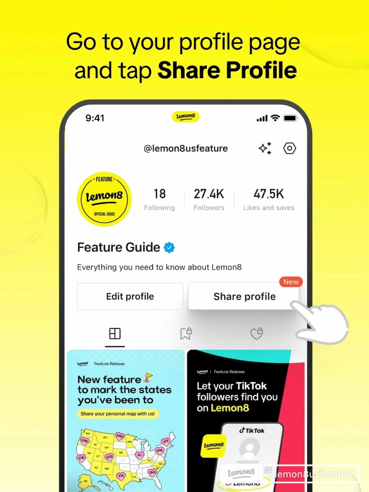 TikTok Sister App Lemon8 Adds New 'Share Profile' Option — Lindsey Gamble
