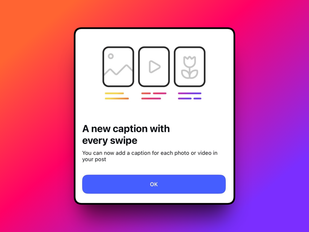 Instagram Lets Users Add Unique Captions for Each Carousel Frame (New ...