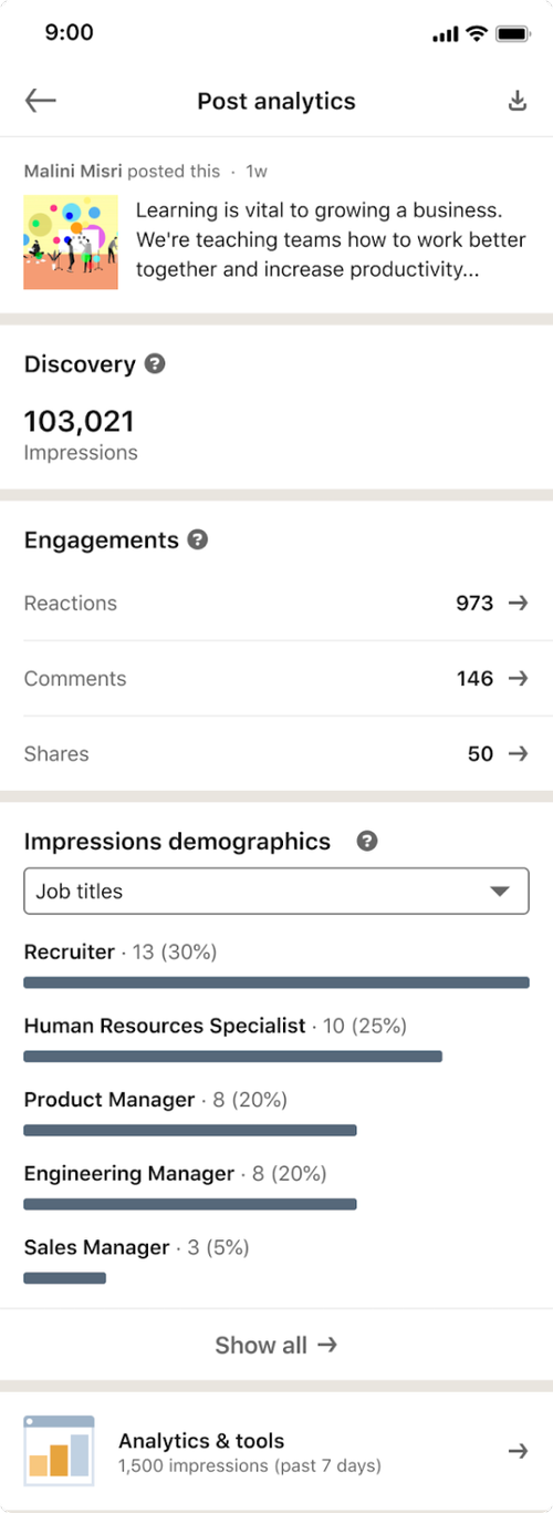 LinkedIn Adds Export Feature for Post Analytics — Lindsey Gamble
