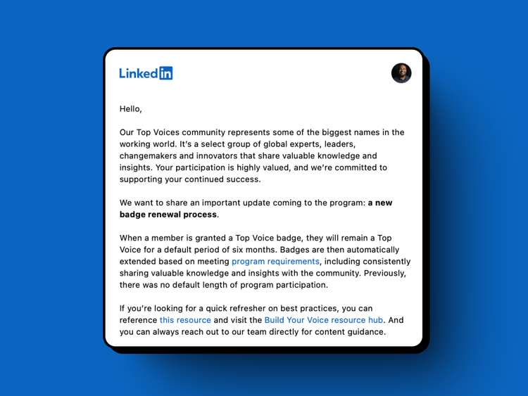 LinkedIn Introduces A Renewal Process for Top Voices Badges & Expands ...