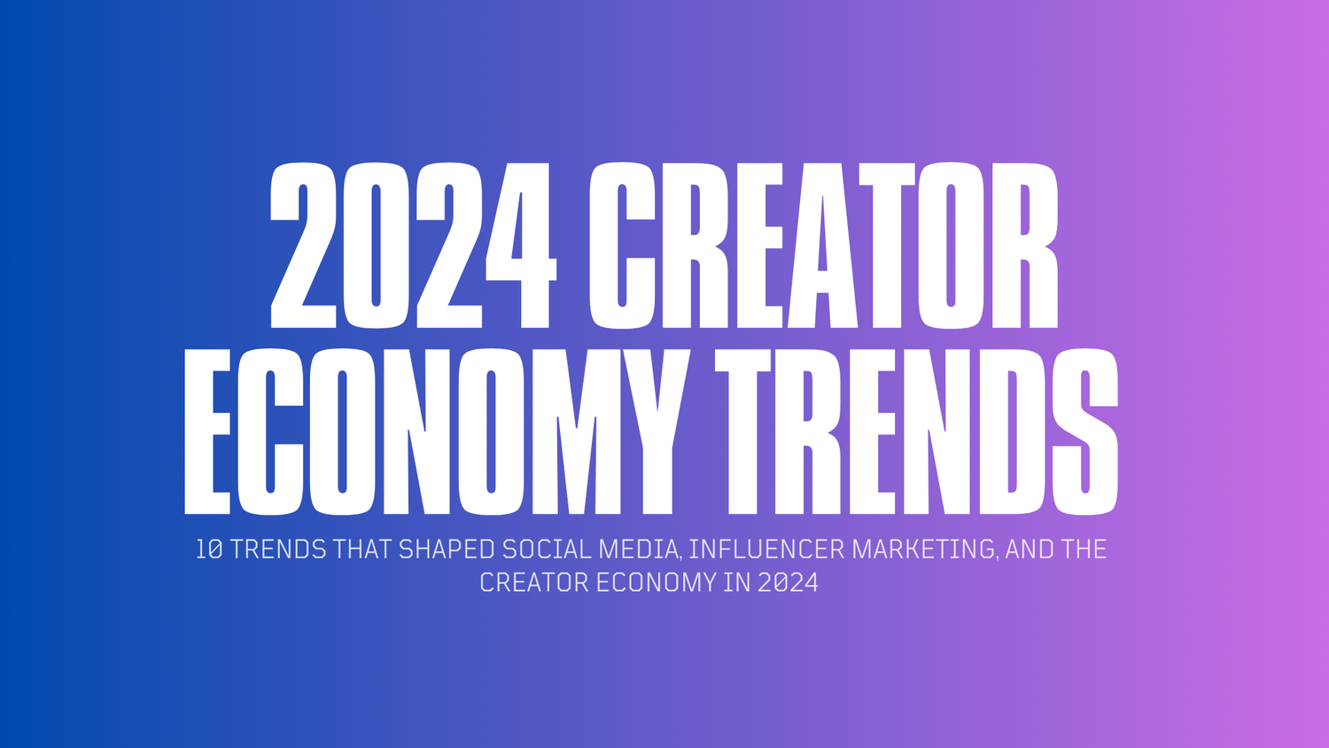 2024 Creator Economy Trends That Shaped The Year — Lindsey Gamble