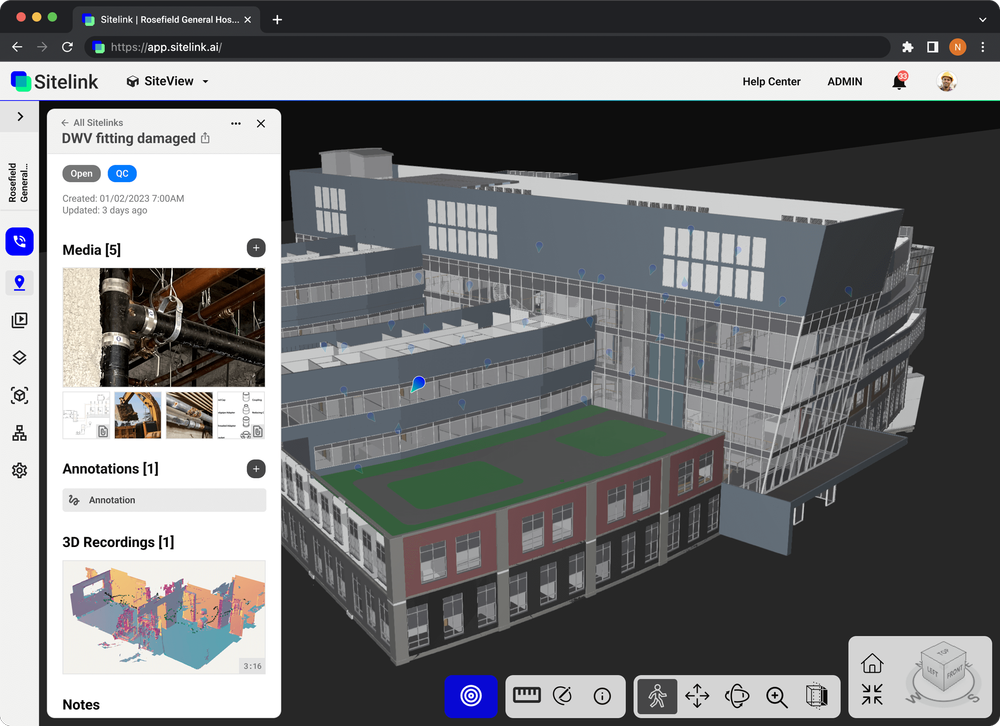 Collaboration for Commercial Construction App — Sitelink