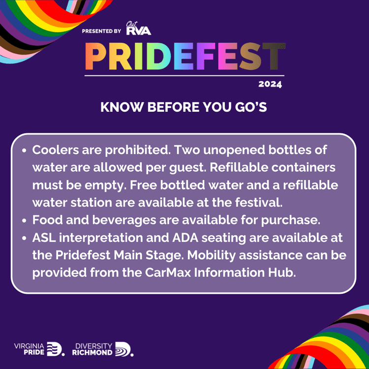 PrideFest FAQ — Diversity Richmond