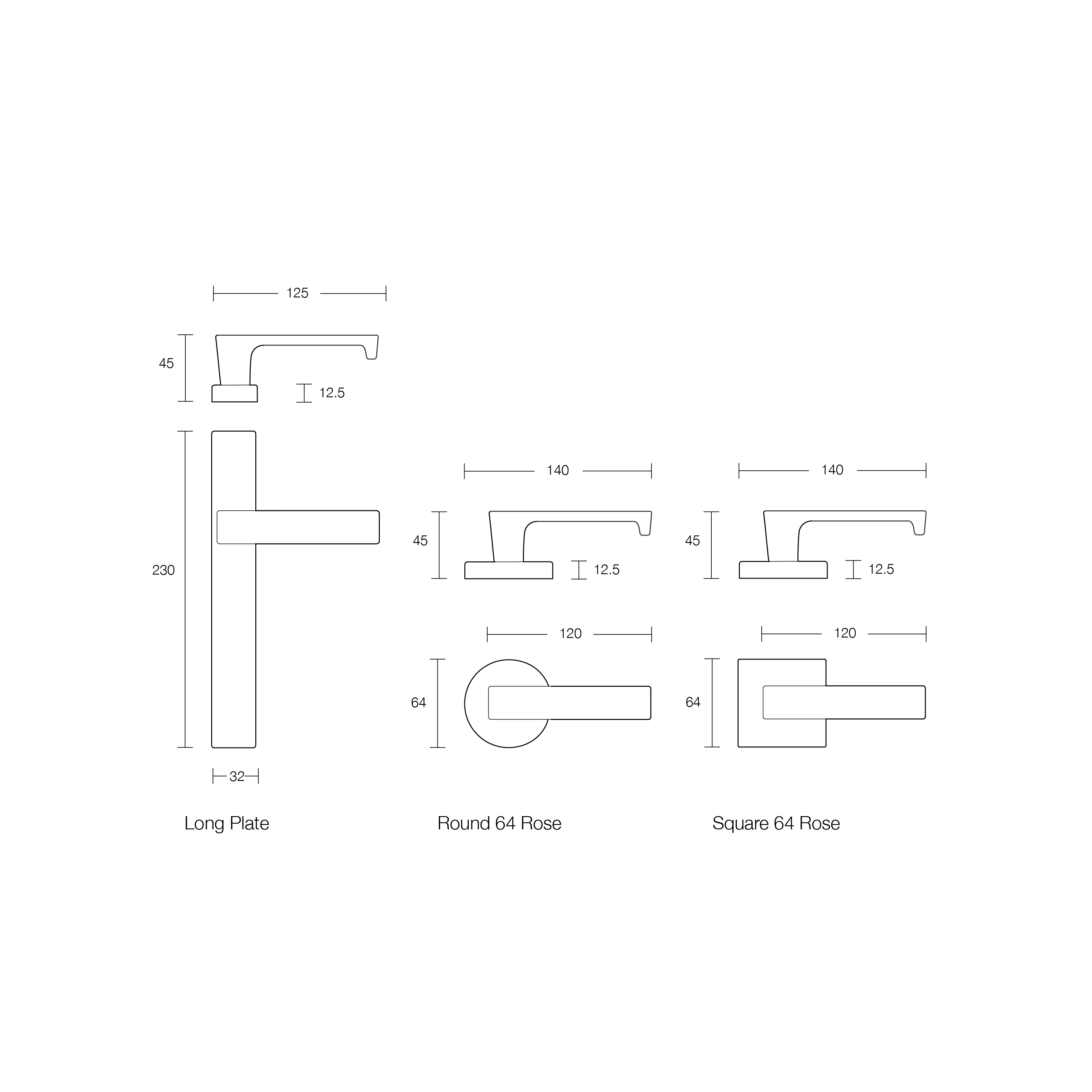 Straight Accessibility Lever — BlacksandBronze