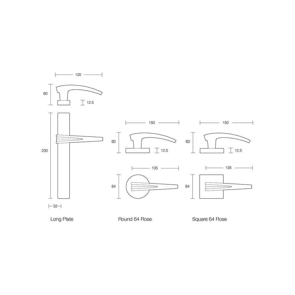 Straight Accessibility Lever — BlacksandBronze