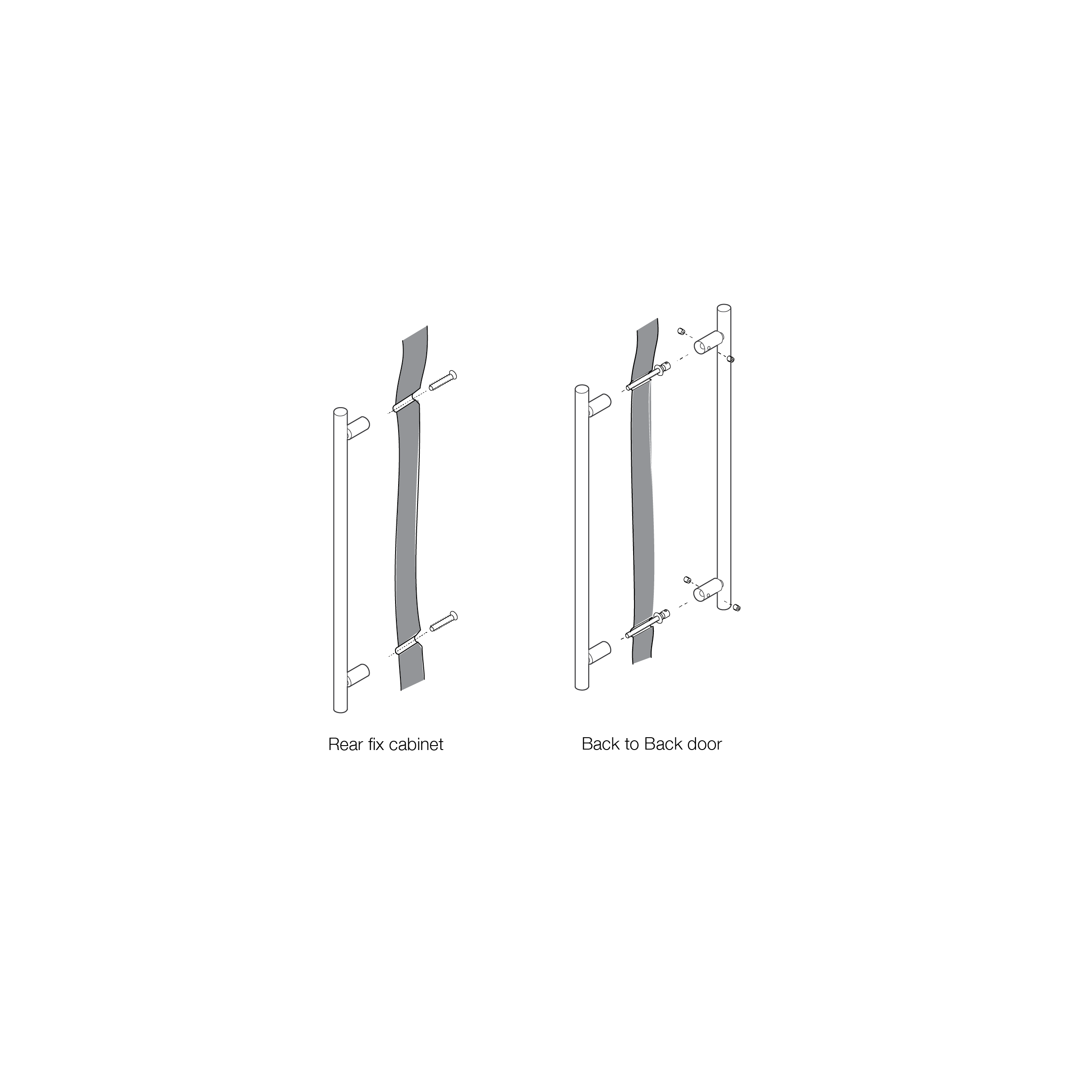 Solid Bronze Rod Pull Handle — BlacksandBronze
