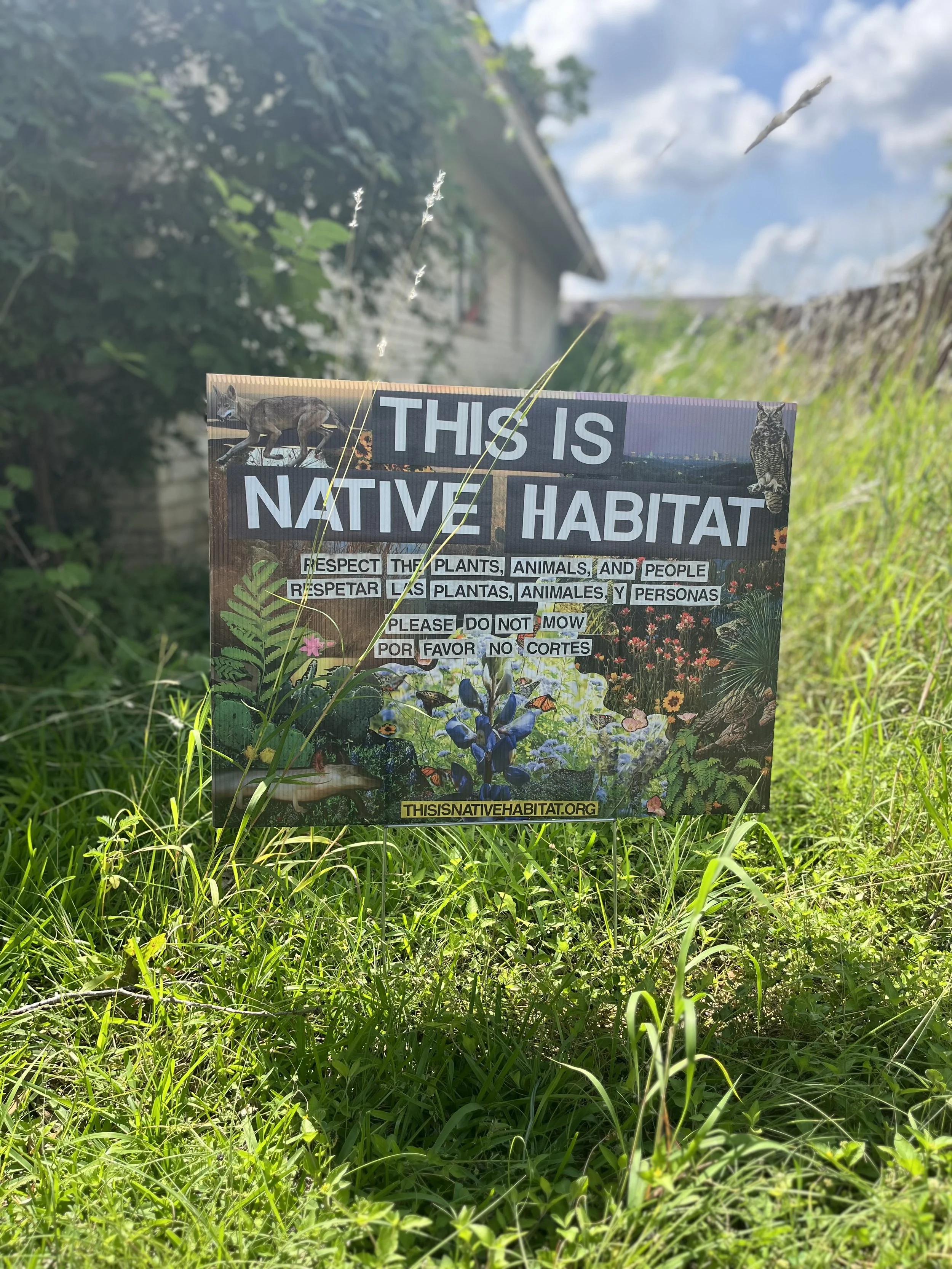 yard signs — This is Native Habitat