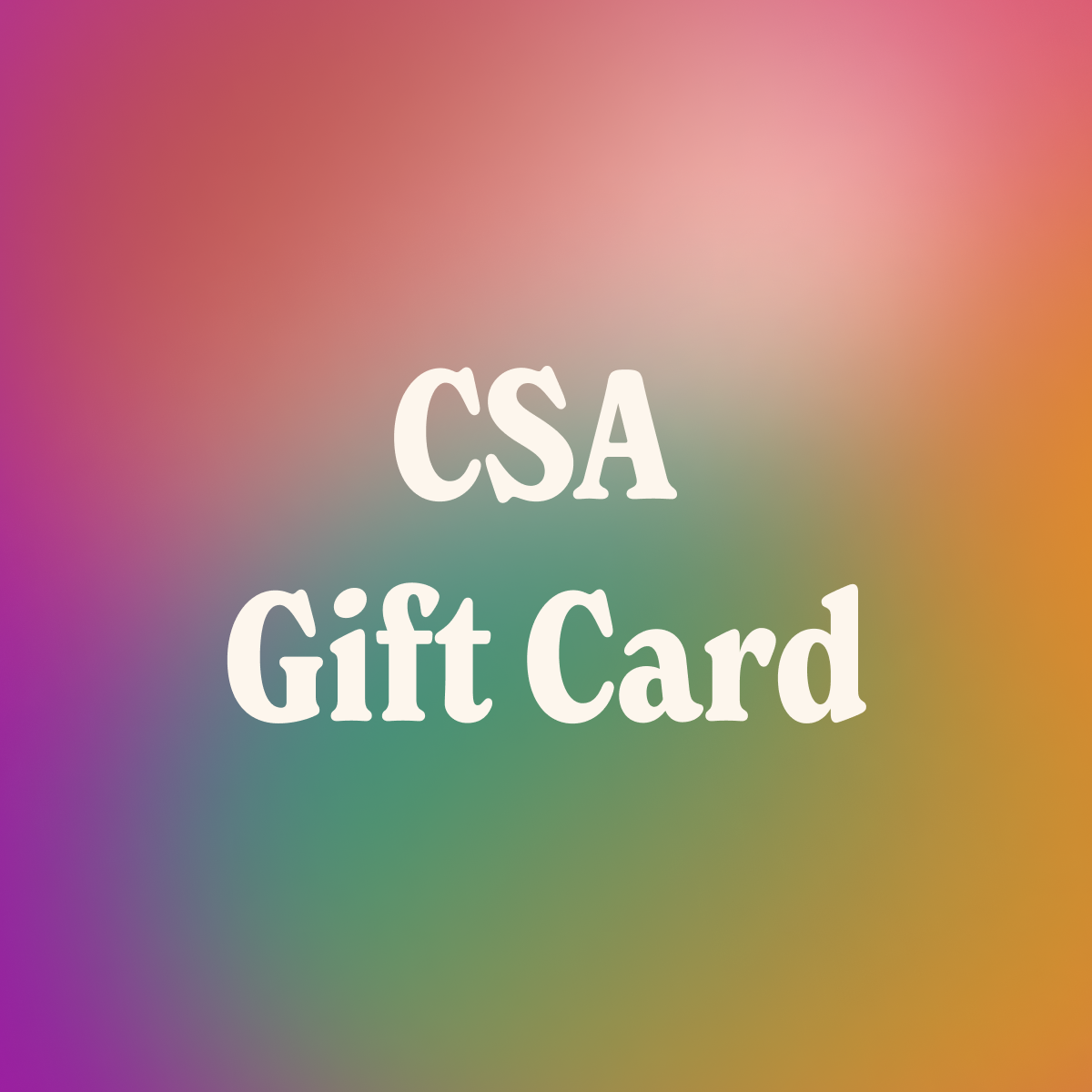 CSA Gift Card — Out Yonder Farm