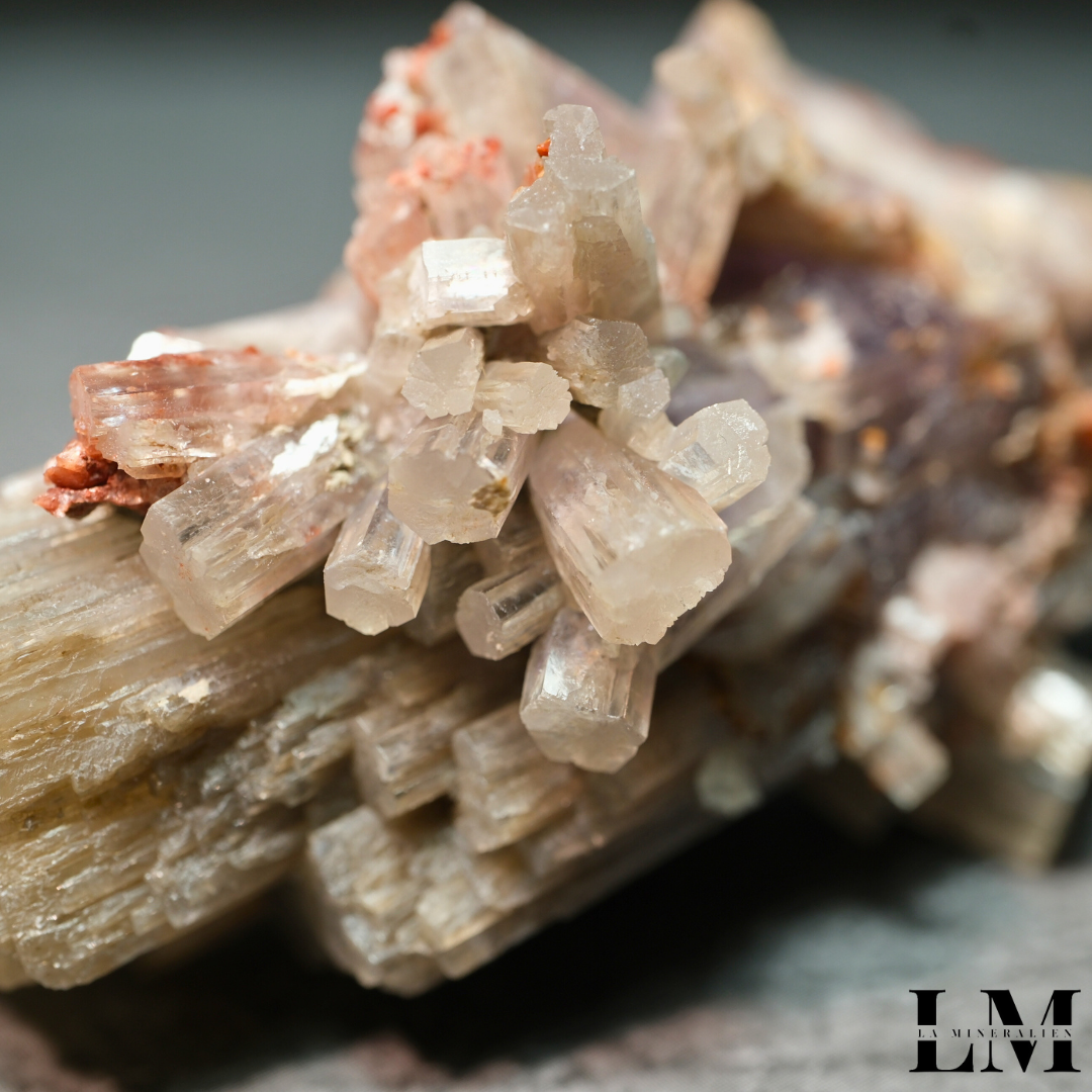 Purple Aragonite Specimens (Retamal ravine, Enguidanos, Cuenca, Castile ...