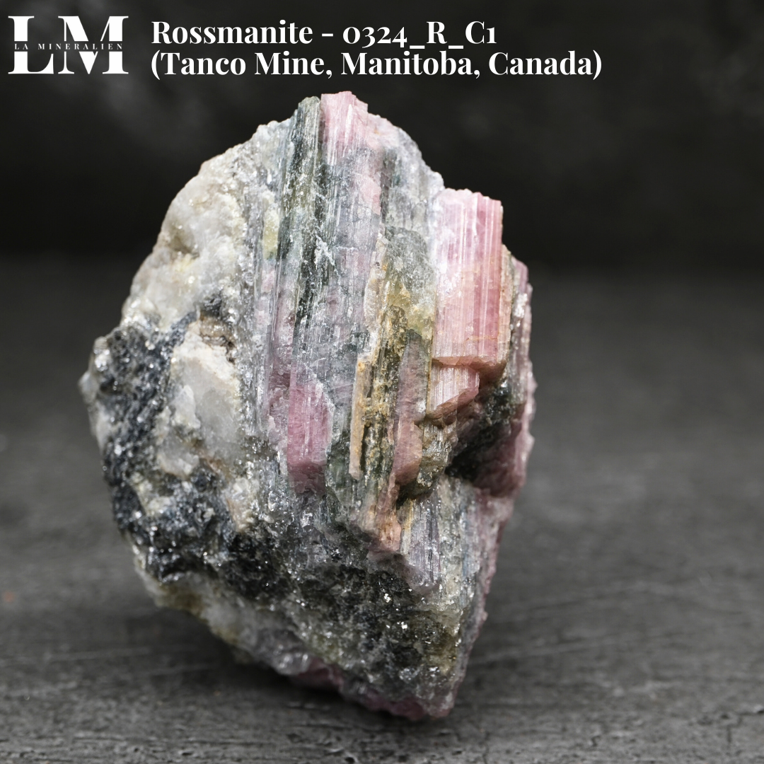 Green bi-color tourmaline on a Quartz Matrix (Pakistan) — La Mineralien