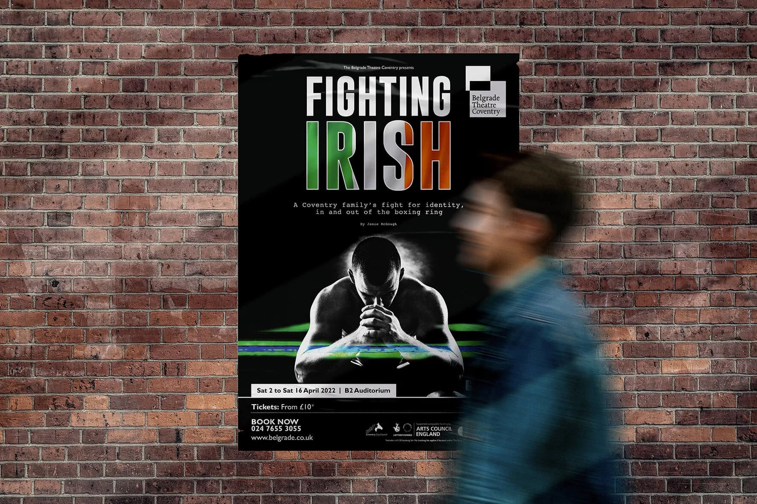 Fighting Irish theatre artwork and promotional design — Create Onsight