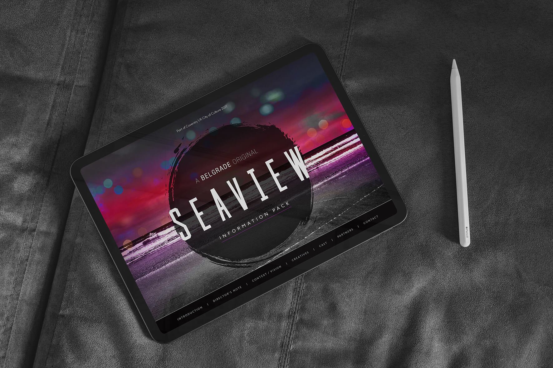 Brand design and artwork for Seaview, a six-part digital tv series ...