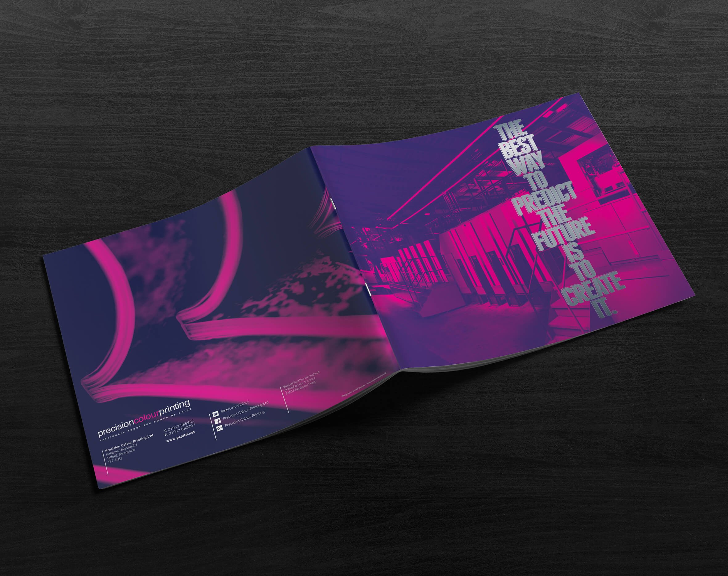 A creative, stylish brochure design and marketing for Precision Colour ...