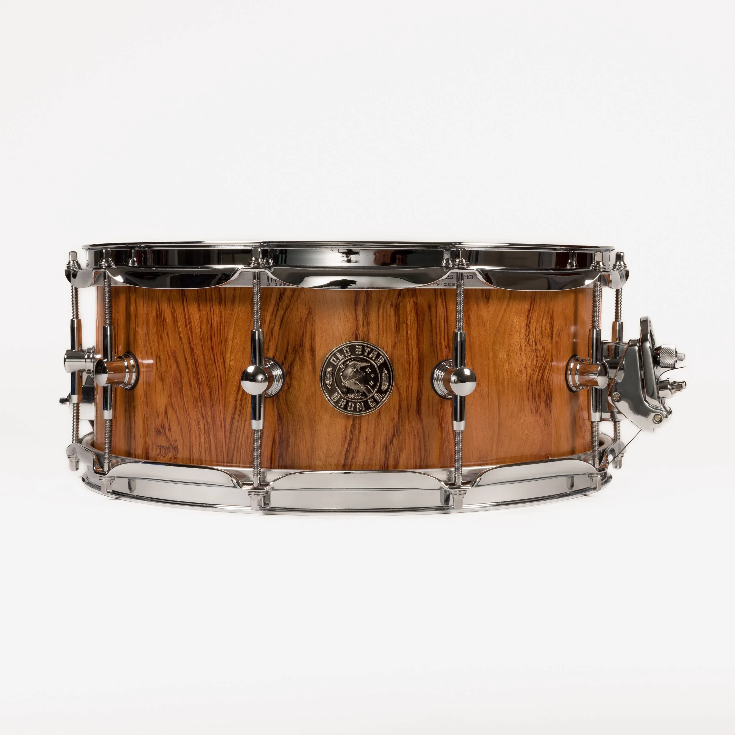 Leopardwood Solid Wood Stave Snare Drum — Old Star Drum Co.