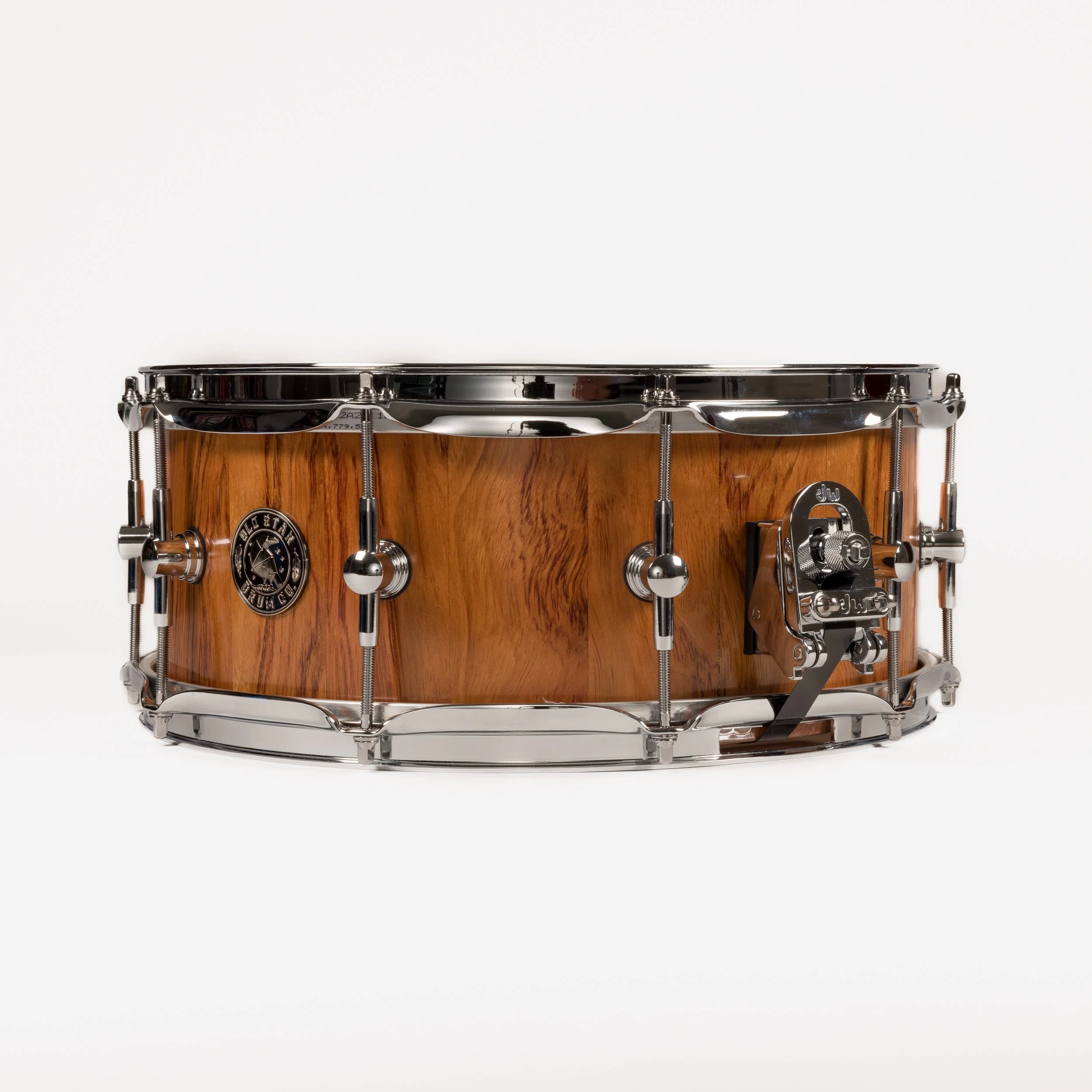 Leopardwood Solid Wood Stave Snare Drum — Old Star Drum Co.