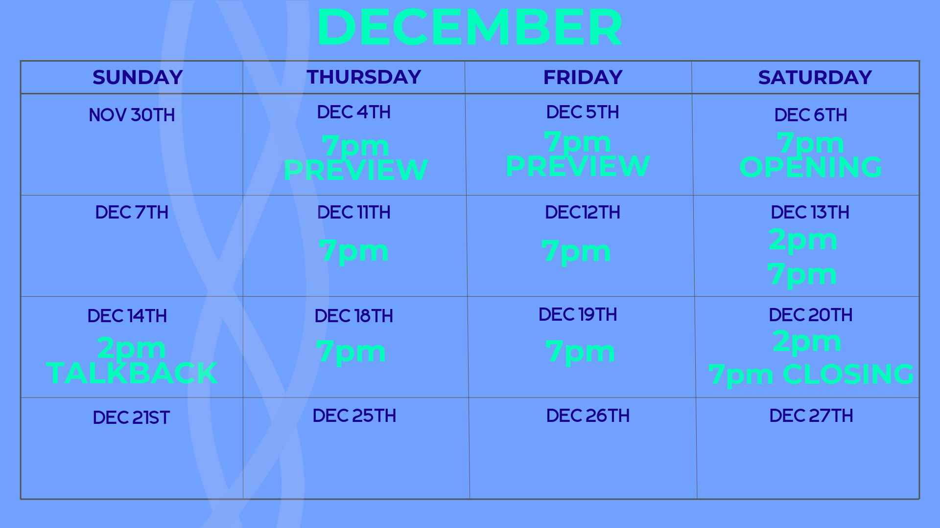 Snowbound: A Holiday Tale — Town Hall Theatre Company