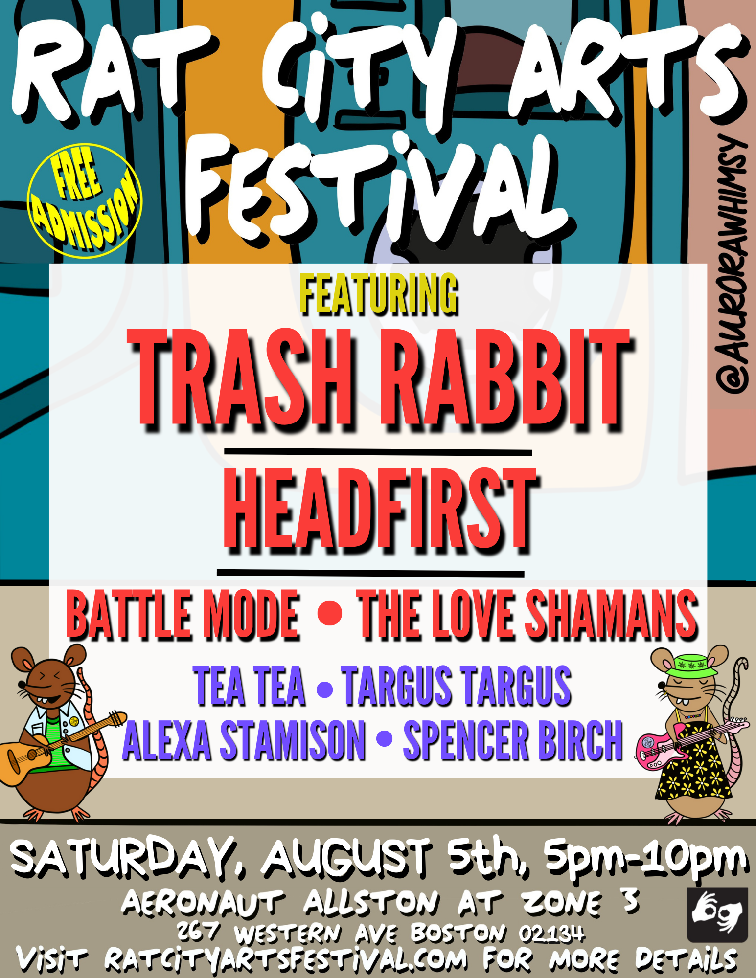 The Line Up — RAT CITY ARTS FESTIVAL