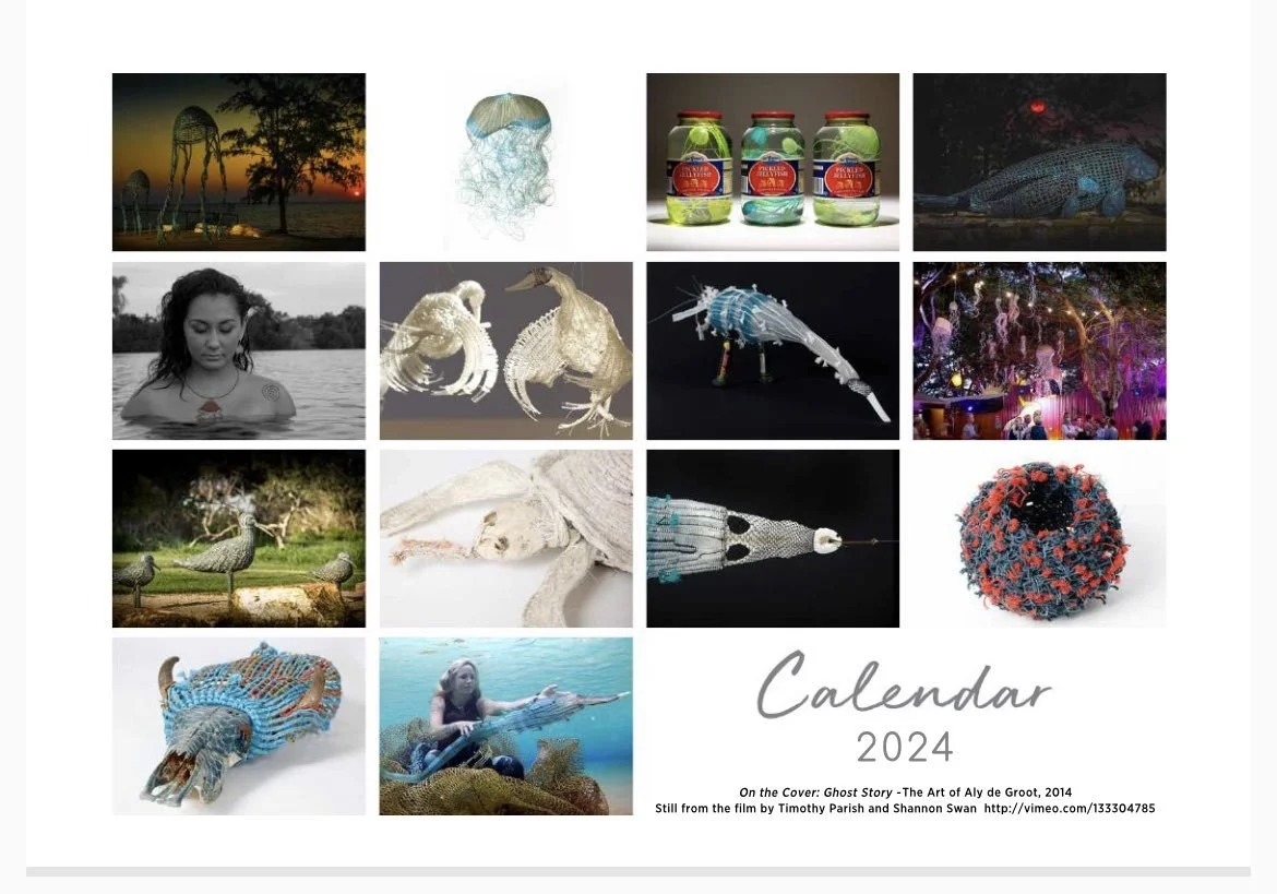 Aly de Groot calendar of woven artworks — alydegroot