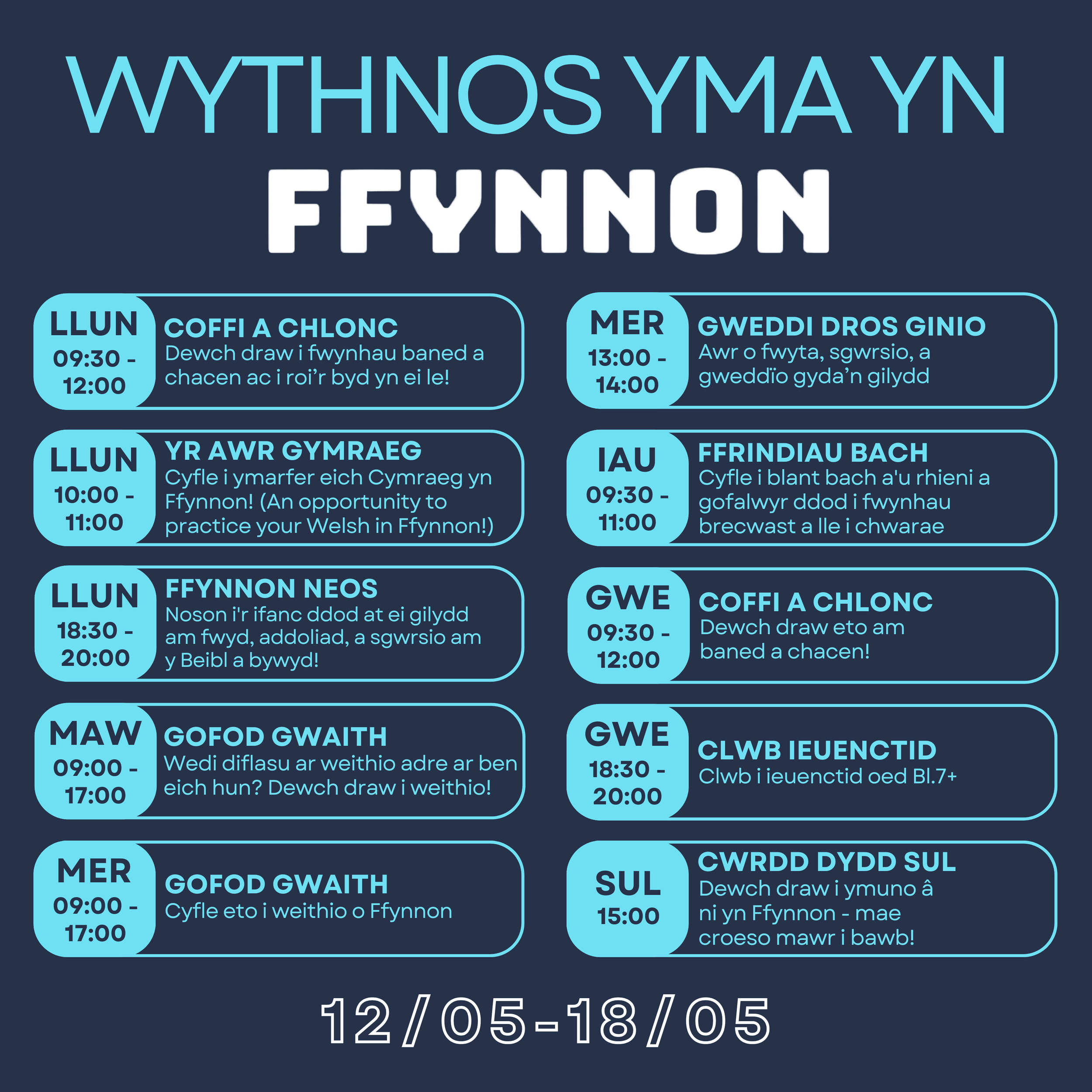 Be sy' Mlaen? — Ffynnon Llandysul