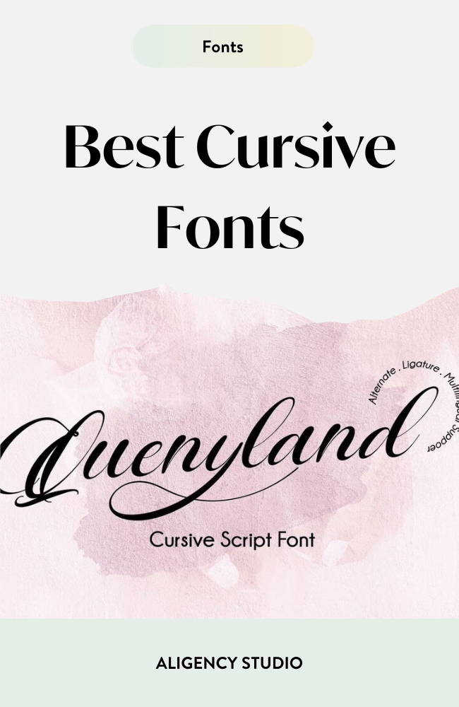 Awesome Cursive Fonts