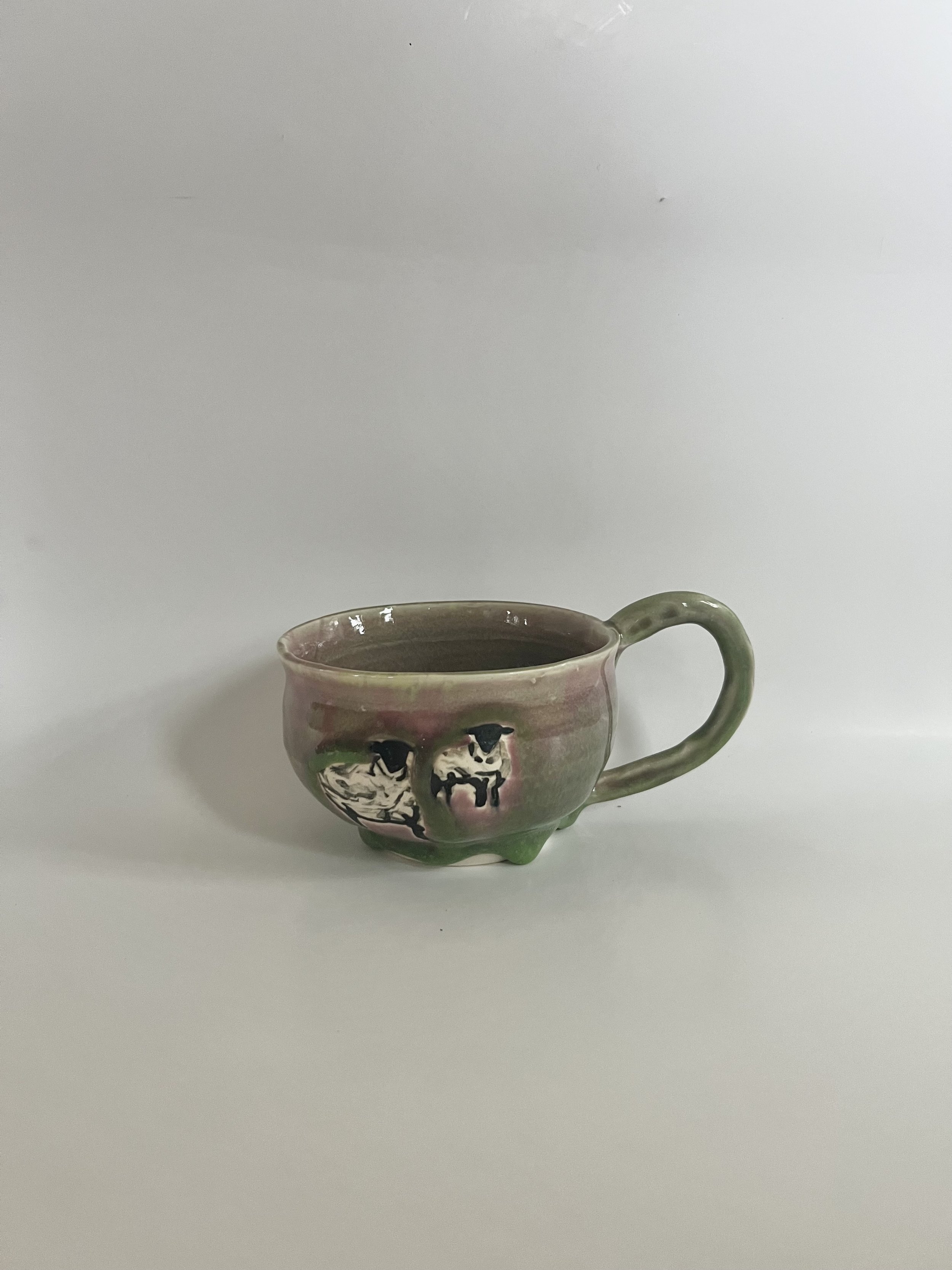 Candy Apple and Grape Sheep Teacup — ceramicsalyssa