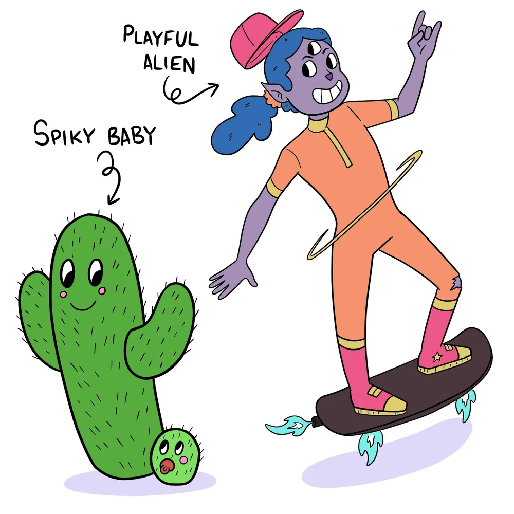 Nouns + Adjectives - a Silly Illustration Game to Spark Inspiration ...