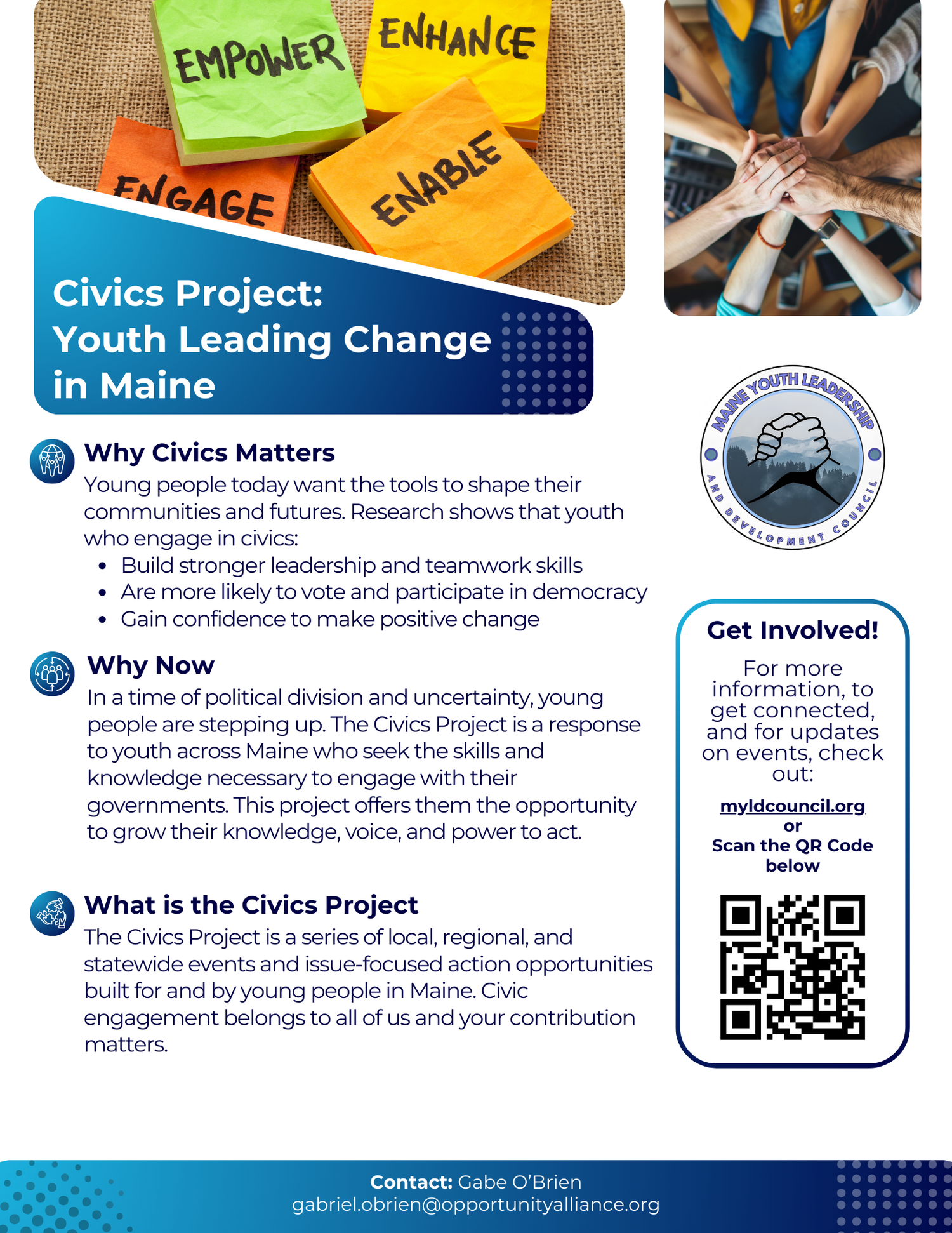 The Civics Project — Maine Youth Leadership and Development Council