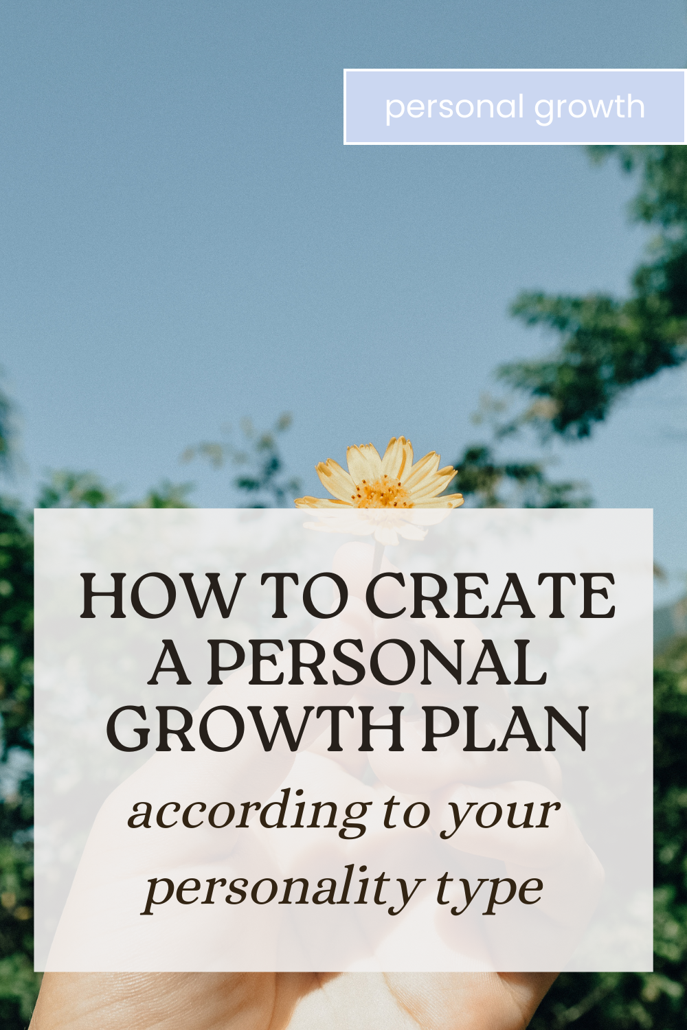 How to Create a Personal Growth Plan That Fits YOUR Personality — The ...