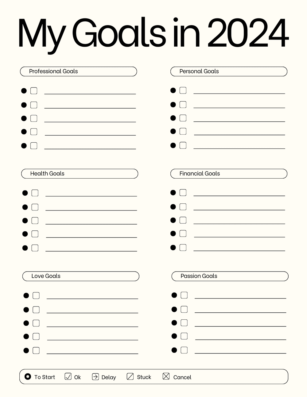 Free Self-Improvement Worksheets and Printables to Use in 2024 — The ...